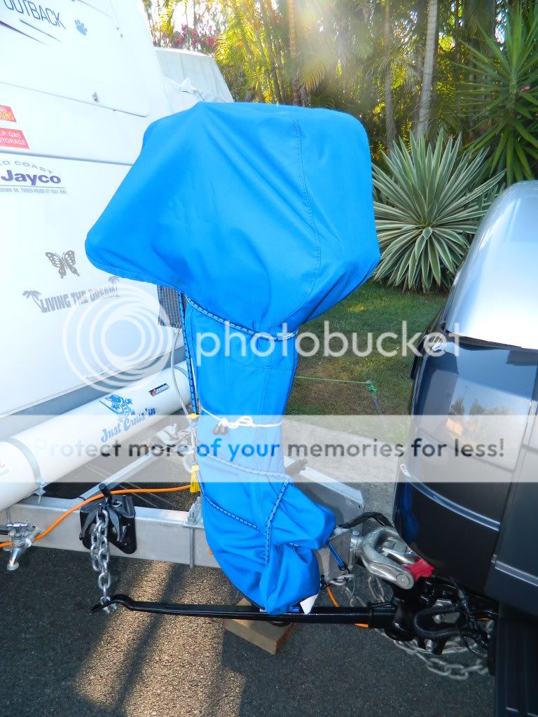 Outboard motor stand on A-Frame - Caravaners Forum - Since 2000