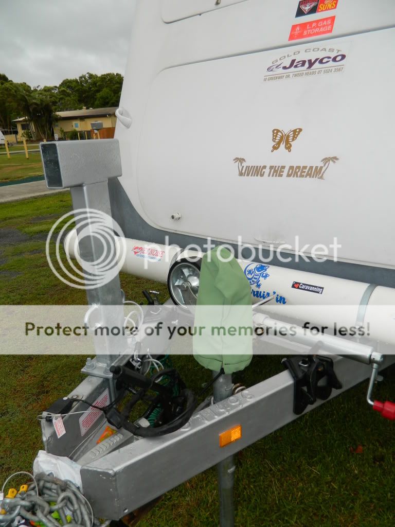 Outboard motor stand on A-Frame - Caravaners Forum - Since 2000
